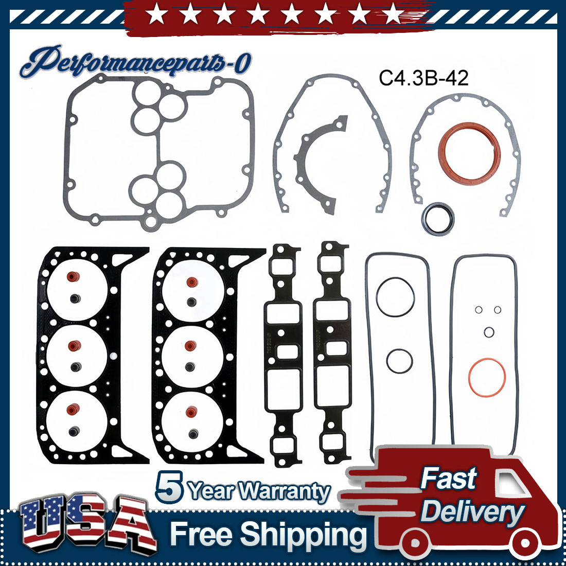 Engine Kit Gasket Set for Chevrolet Astro 1994 1995 4.3L V6 | eBay