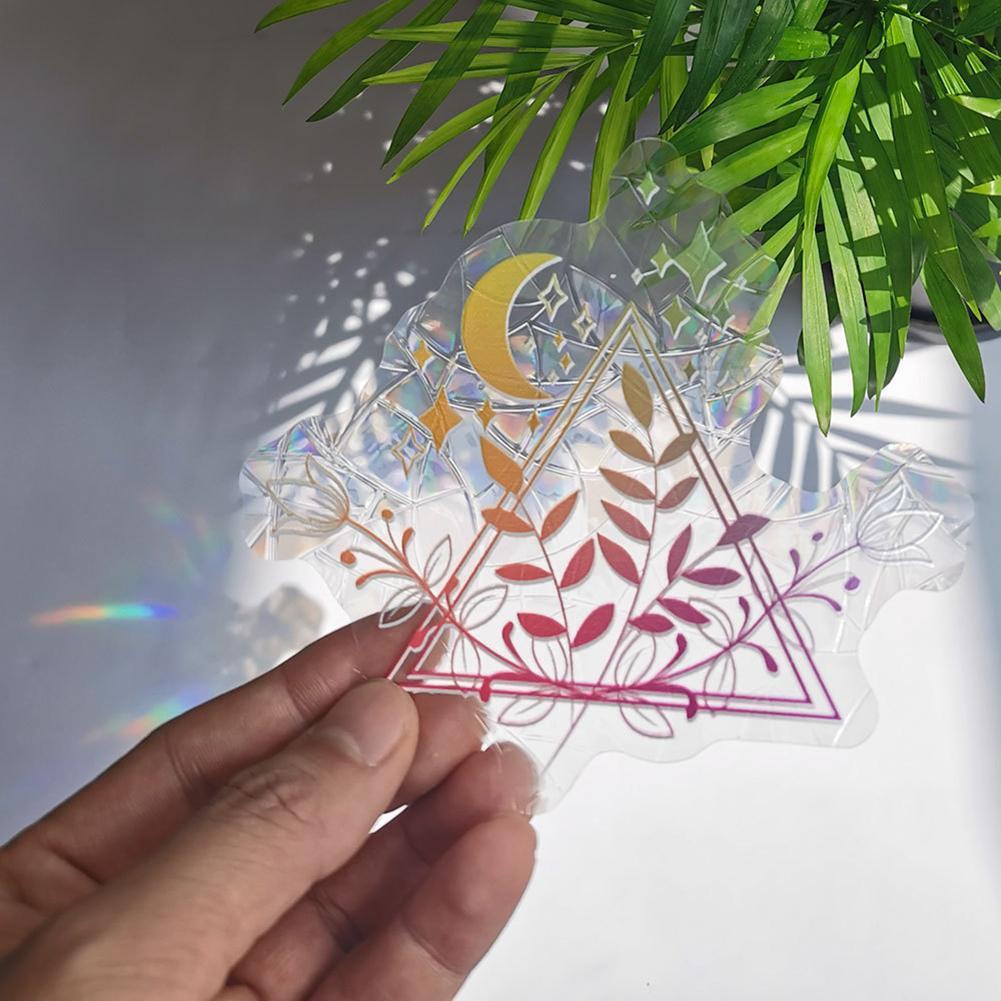 Rainbow Prism Electrostatic Glass Stickers PVC Window Home Decal ...