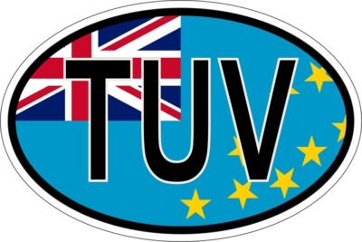 Oval Sticker Flag Country Code TUV Tuvalu | eBay