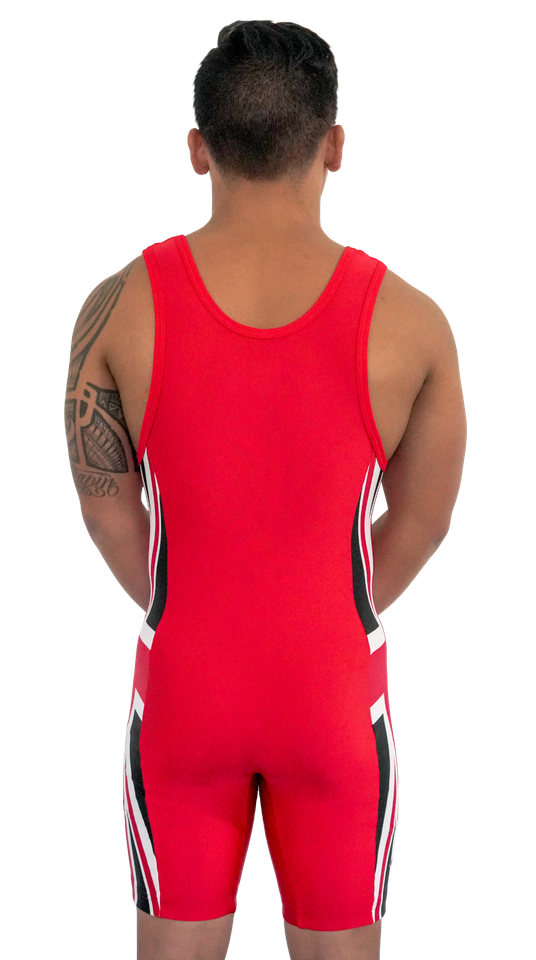 Matman London Wrestling Singlet Mens Boys Spandex Blend Red Blue Made ...