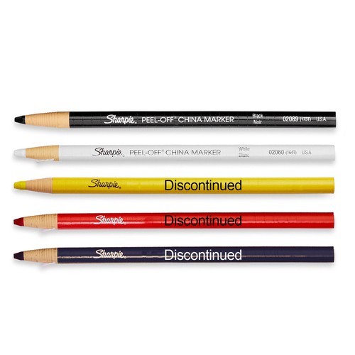 Sharpie Chinagraph China Marker Pencils for plastic, Glass etc - Peel ...