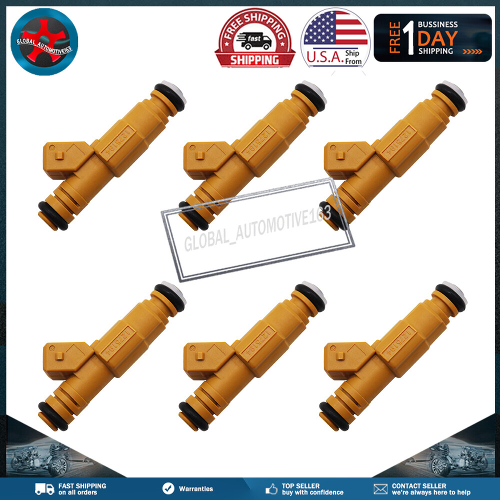 6pcs Fuel Injectors 0280155746 for 1998 Volvo S90 S70 V70 V90 2.4L 2.9L ...