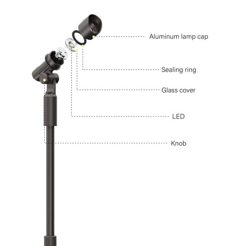 Malibu Low Voltage LED Telescoping Spotlight Wall Light Outdoor ...