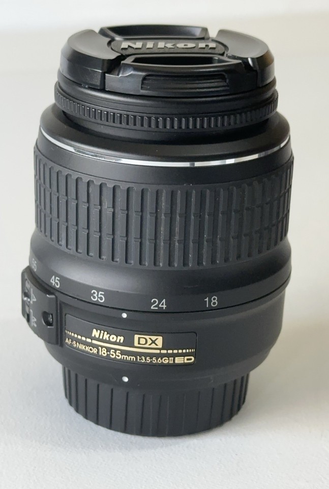 Nikon D3100 14.2MP DSLR Camera W/ 18-55mm & 55-200mm Lens, 1093 Shutter ...