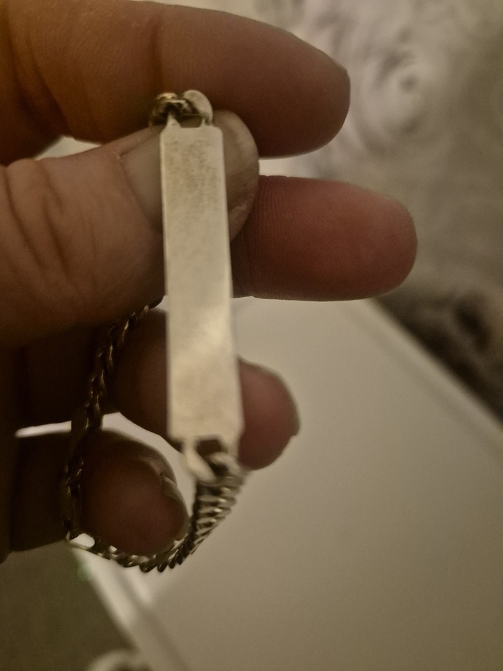 Sterling Silver 925 engraved (Kelly) Identity bracelet | eBay UK