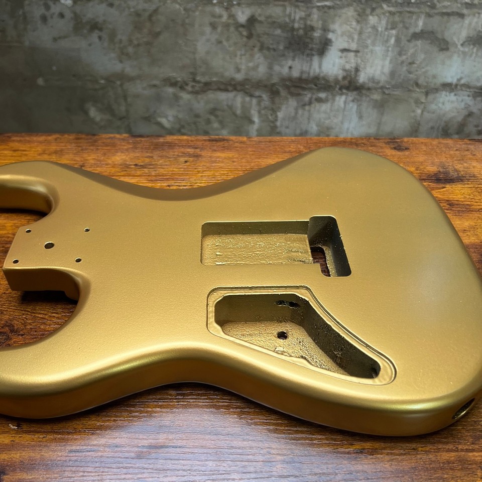 Warmtone Custom Guitars HSS Strat Guitar Body “Golden Burst” | eBay