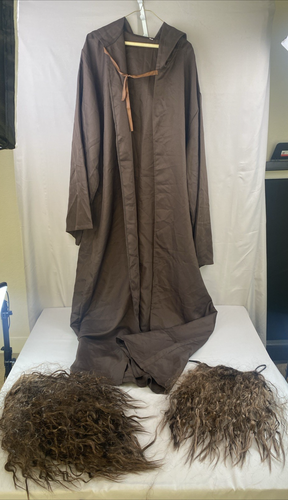 Goldstitch Mens 2XL Hooded Robe Cloak Harry Potter Hagrid Costume Parts ...