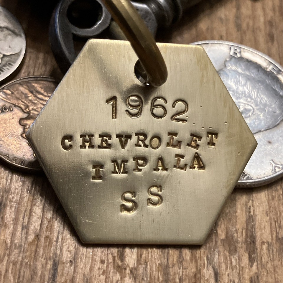 1962 Chevrolet Impala SS Brass Key Fob ‘62 Chevy | eBay