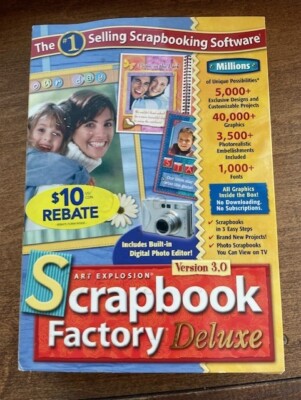 Scrapbook Factory Deluxe Version 3.0 for Windows Big Box Version | eBay