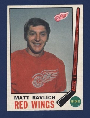 1969-70 OPC O-Pee-Chee #161 MATT RAVLICH Nrmt (or better) Detroit Red ...