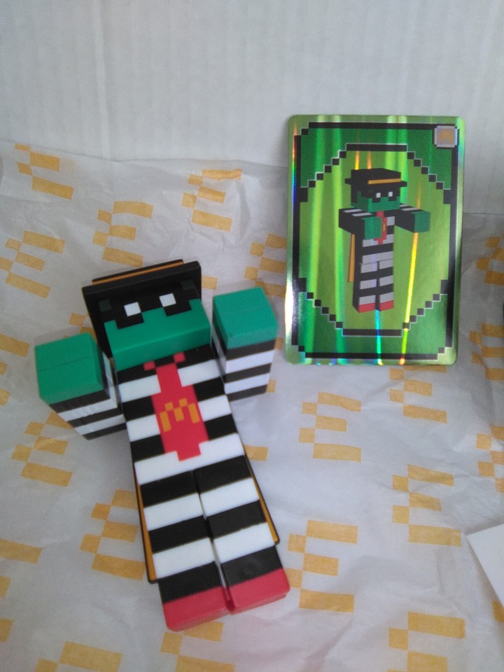 McDonalds Canada 2025 A Minecraft Movie Meal ZOMBIE HAMBURGLAR Toy ...