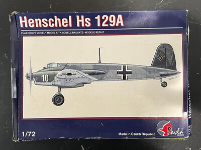 1/72 Henschel HS-129A w/Photoetched parts - Pavla 72004 | eBay