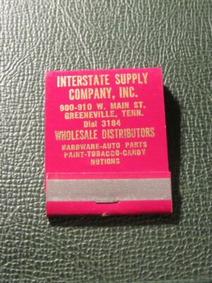 Matchbook - Interstate Supply Greeneville TN Hardware Distributors FULL ...