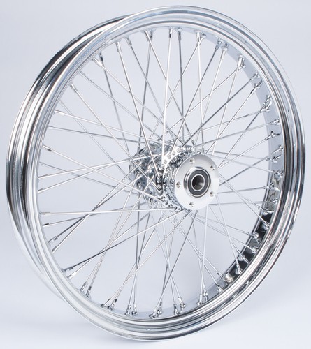 Chrome Dual Disc 60 Spoke Front Wheel 23 X3.5 Harley Electra Glide ...