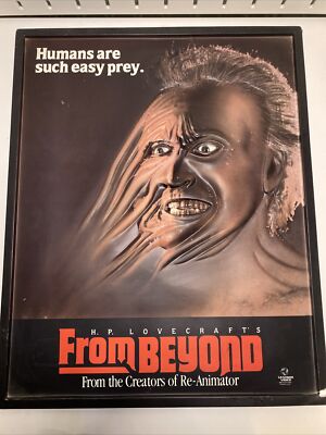 From Beyond 3D Poster VHS 1987 Vestron Stuart Gordon Horror HP ...