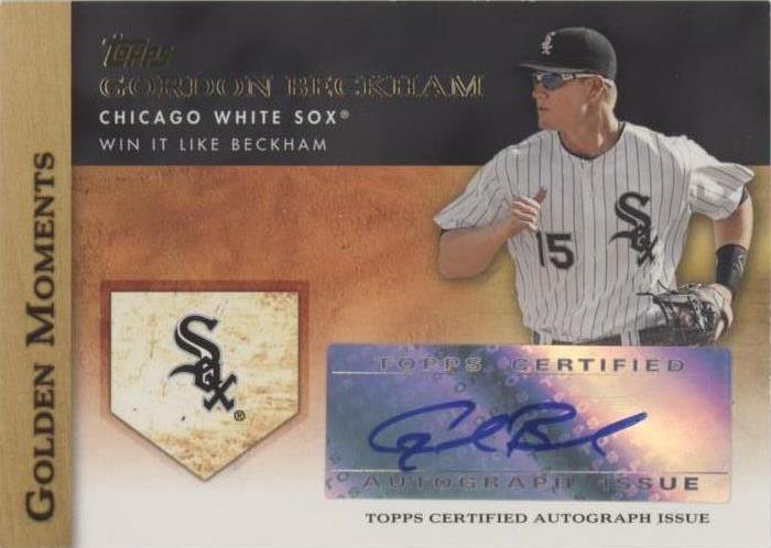 2012 Topps - Golden Moments Autographs Gordon Beckham #GMA-GB Running ...