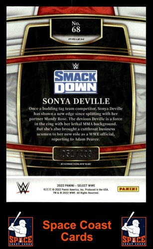 2022 Panini Select WWE - Concourse Light Blue Prizm #68 Sonya DeVille ...