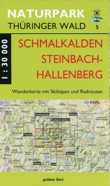 Wanderkarte Schmalkalden und Steinbach-Hallenberg 1:30.000. (2019 ...