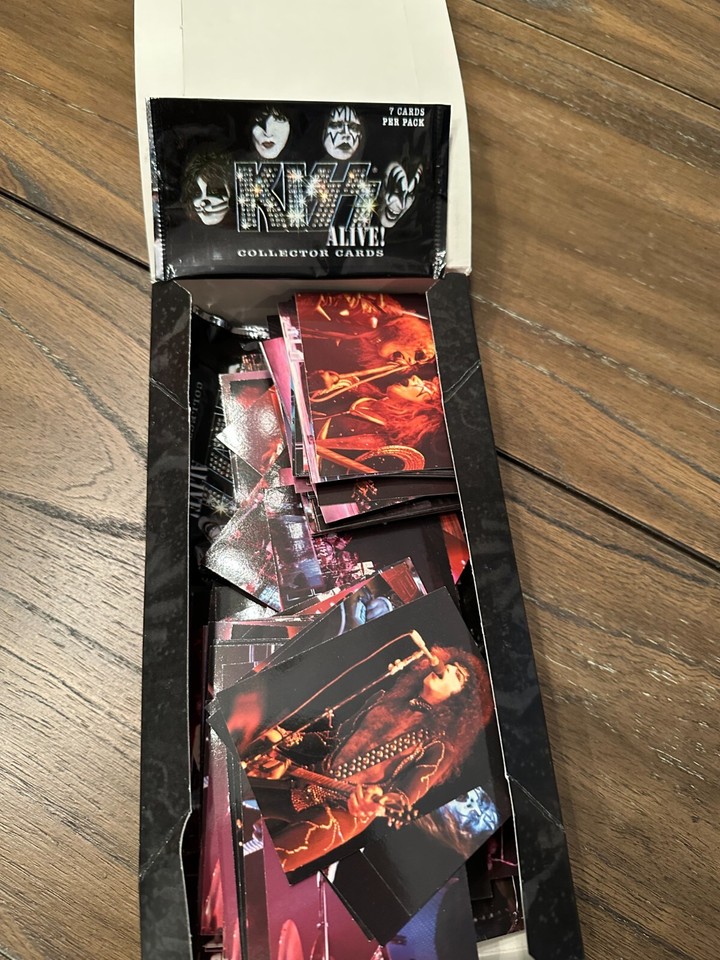 Kiss Alive Collector Trading Cards Box with loose cards NECA 2001 | eBay