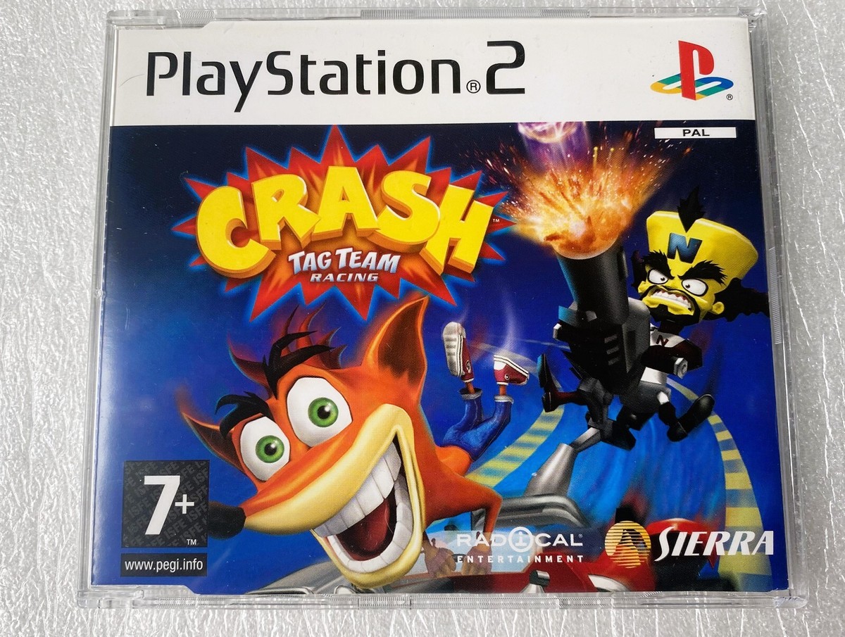 Playstation 2 Crash Tag Team Racing Crash Bandicoot Crash Tag Team