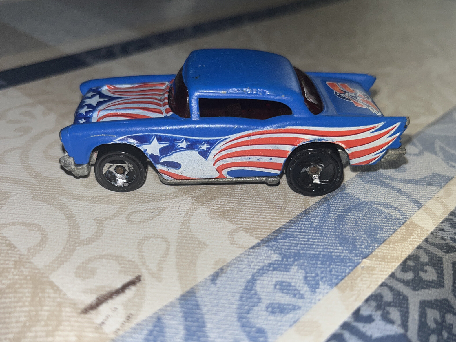 1976 Hot Wheels Red Blue '57 Chevy American Flag Stars Stripes ...