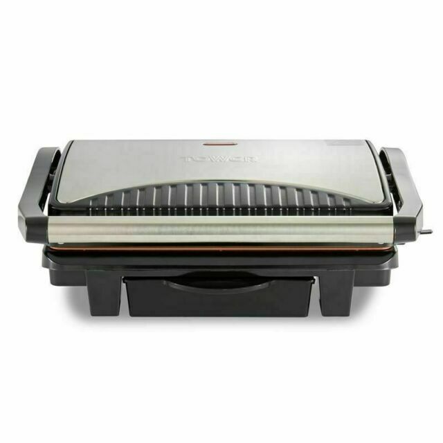 Tower T27009COP 1000W Grill and Griddle Pan - Copper for sale online ...
