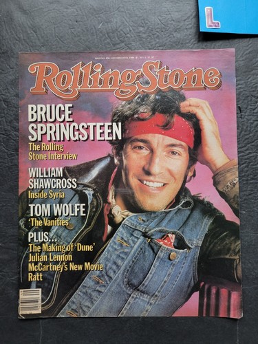 Bruce Springsteen Rolling Stone Magazine Cover ONLY Vintage 1984 | eBay