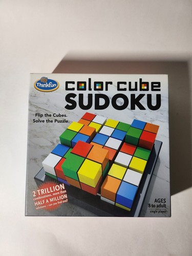 Think Fun Color Cube Sudoku Puzzle 8 to Adult Game (COMPLETE ...