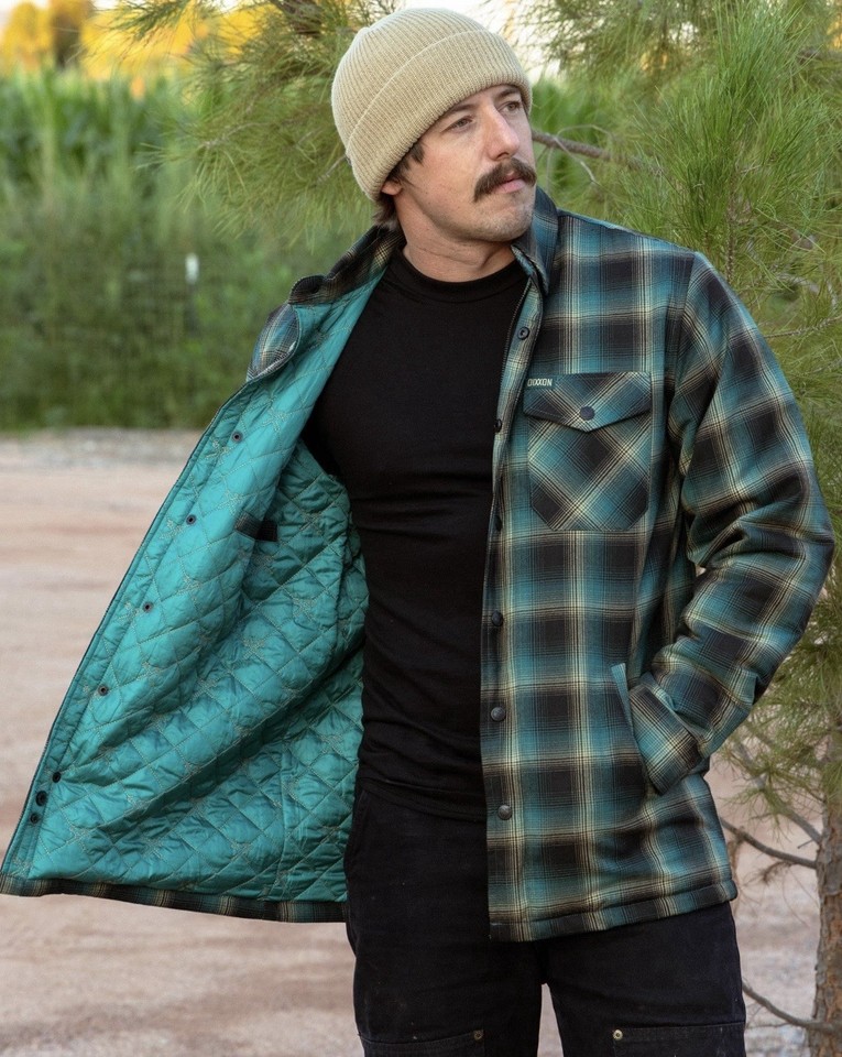 DIXXON Flannel,HIGH COUNTRY,Green Plaid Flannel Quilted Jacket, Sold ...