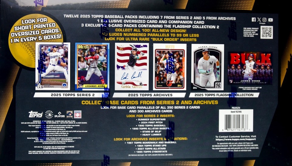 2025 Topps Flagship Collection 2 Baseball Box Factory Sealed Archives ...