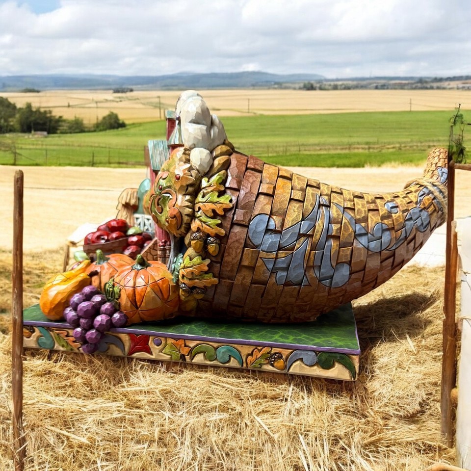 Jim Shore Country Bounty Cornucopia Diorama Figurine 2010 | eBay