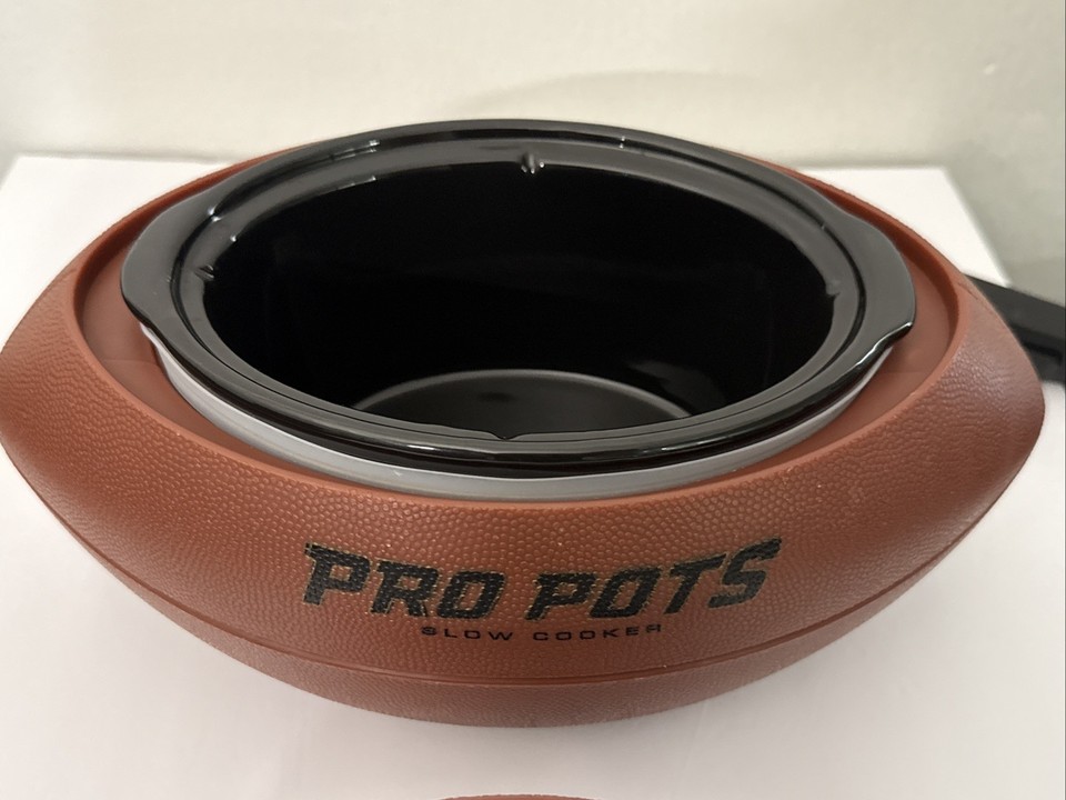Pro Pots Football Slow Cooker Dip Warmer 1.5 QT w/Low & High Settings ...