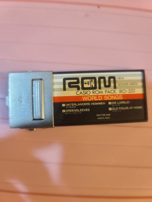 Casio ROM Pack RO-551 World Songs for Casio ROM Pack Keyboards | eBay
