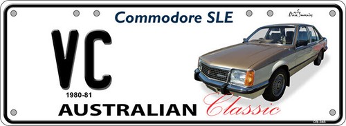 Holden COMMODORE SLE VC Number Plates GMH Licence Vanity Sign license ...