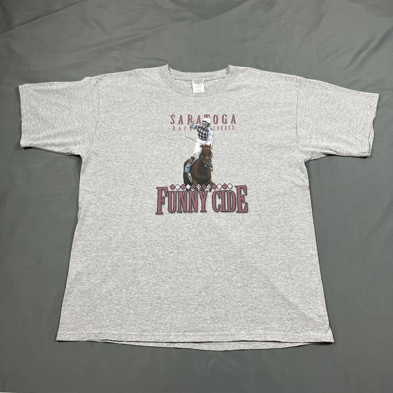 Vintage 2003 Saratoga Race Course Funny Cide Graphic … - Gem