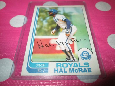 OPC 1982 BASEBALL CARD HAL Mcrae / 384 KANSAS CITY ROYALS O-PEE-CHEE | eBay