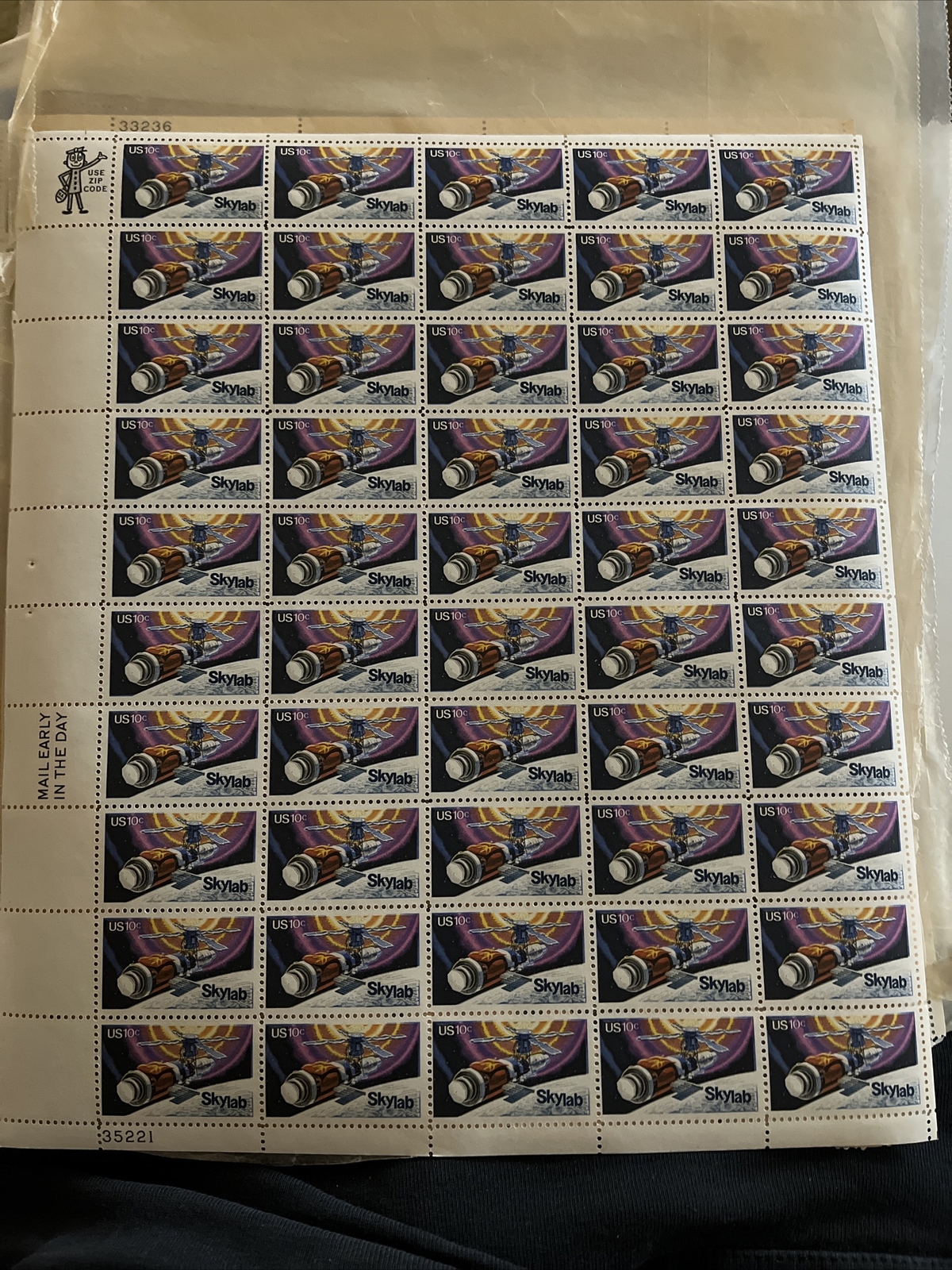 SKYLAB 10 cents US Postage Stamp Sheet 50 stamps | eBay