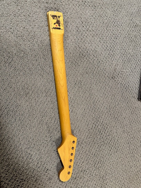 Warmoth maple reverse headstock stratocaster neck with 6105 frets | eBay