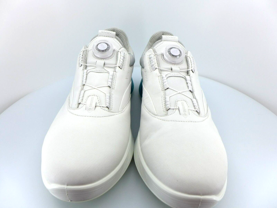Ecco Golf S Three Mens White Caribbean Blue Shoes Size 10-10.5 (BOA ...