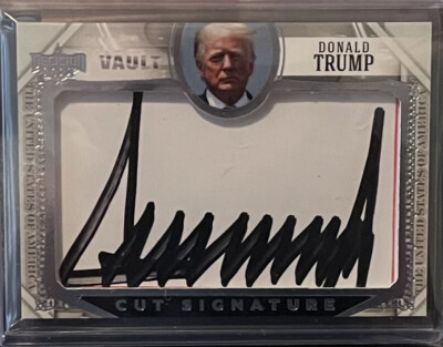 Donald Trump (POTUS 45/47) 2022”Vault” Decision Cut Signature, Signed ...
