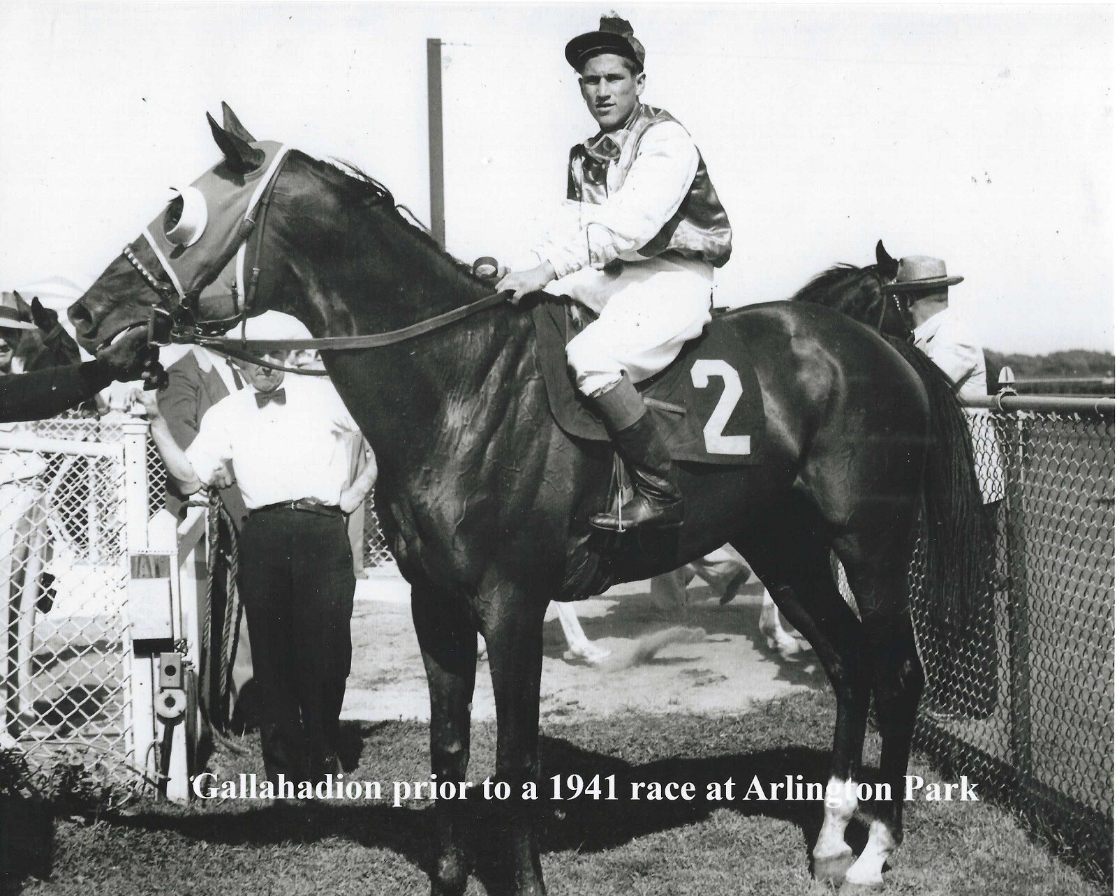 1941 - GALLAHADION prior to a race at Arlington Park - 10" x 8" | eBay