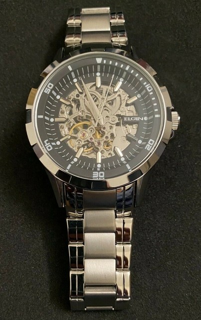 Running Elgin FG8030 138 Ty2807 Self-wind Skeleton Wrist Watch for sale ...