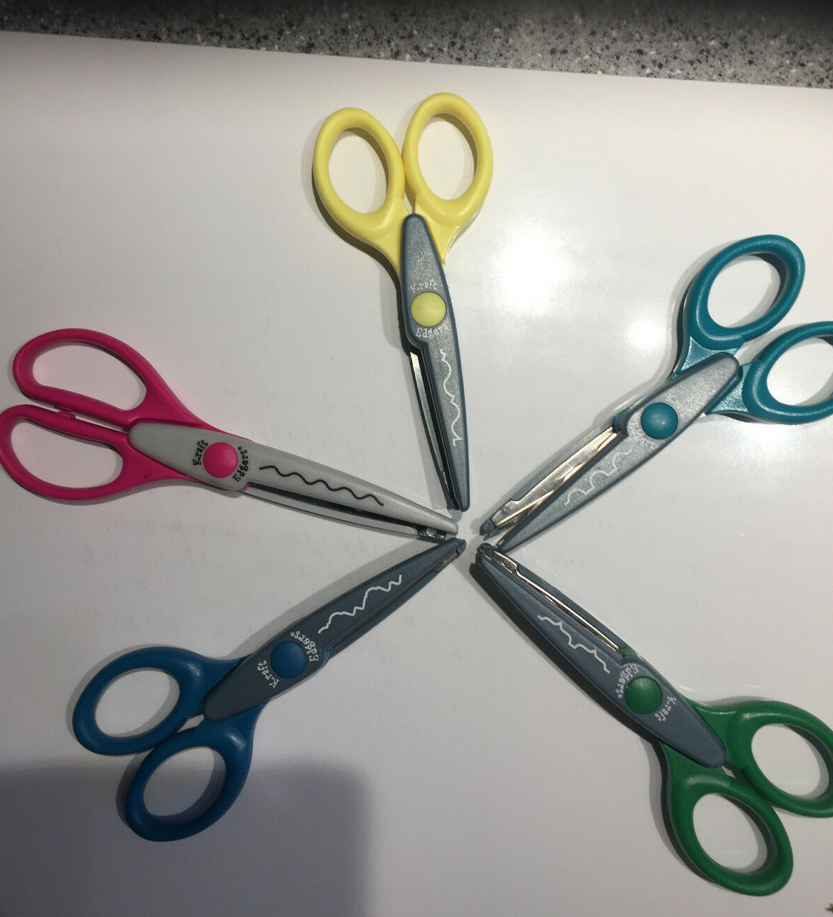 Kraft Edgers Decorative Craft Scissor Set of 5 Each with Different Cut ...