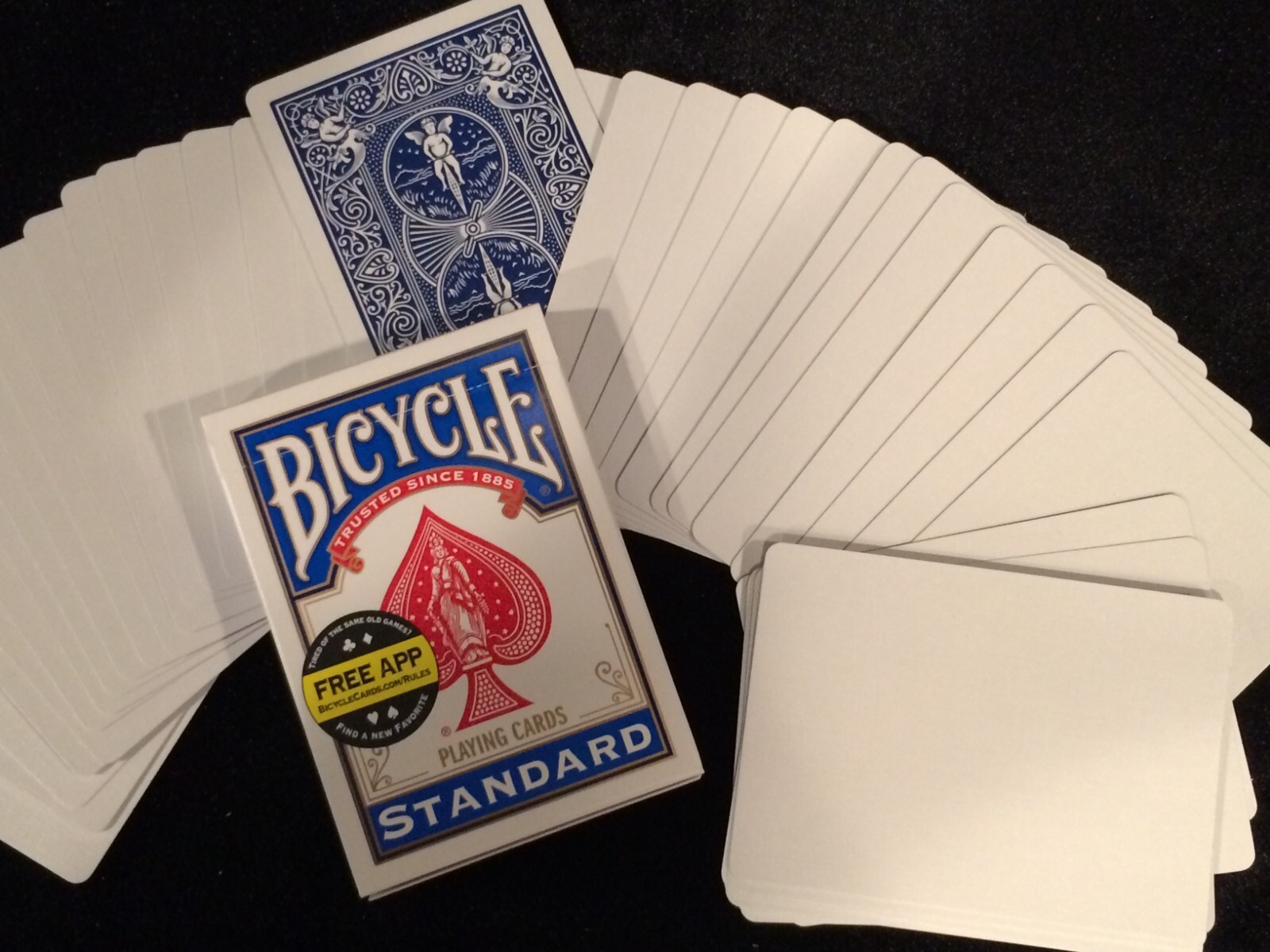 Bicycle Gaff Deck~Blank Faces/Standard Backs~Face Bicycle Gaff Cards~Magic Trick | eBay