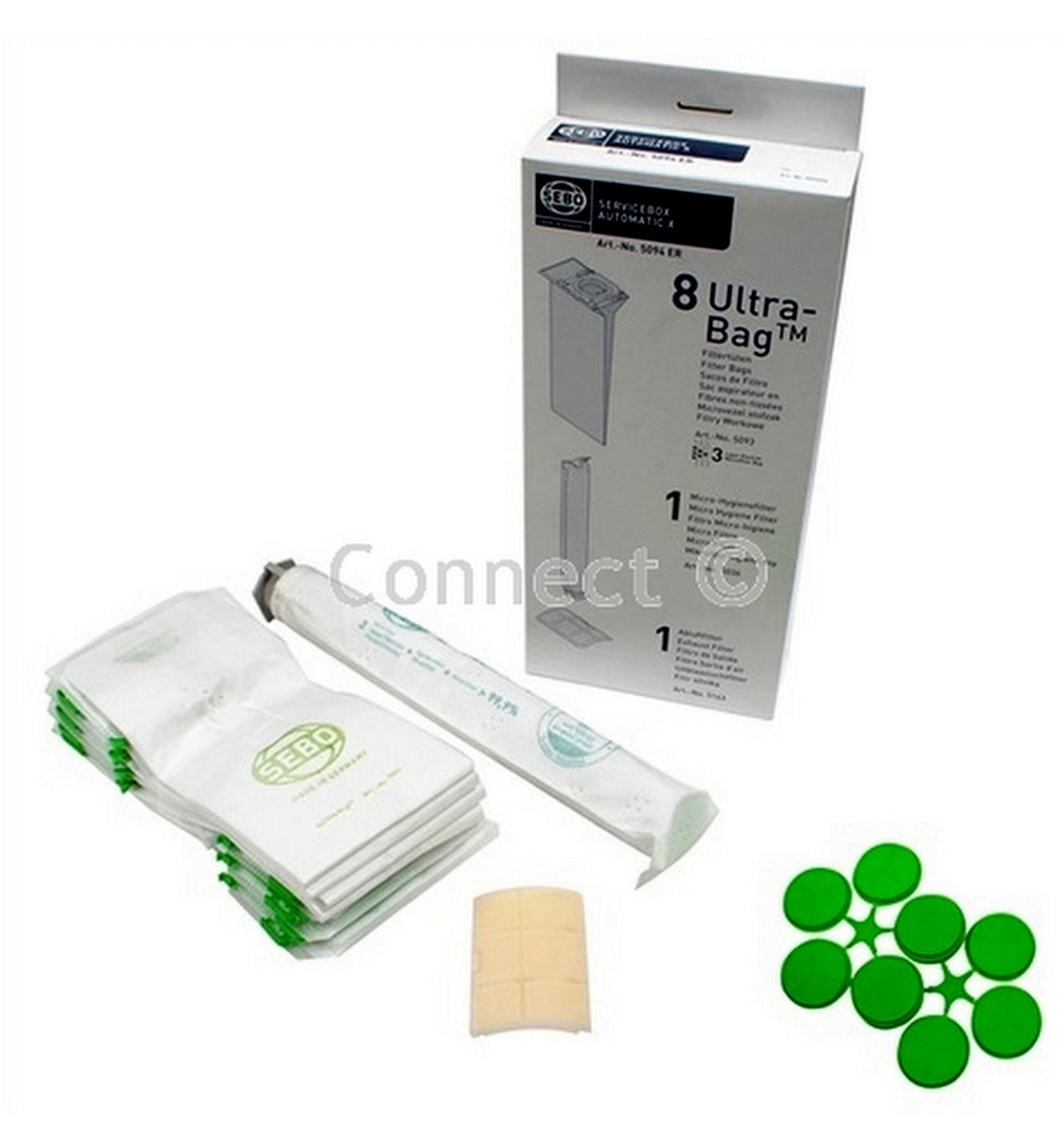 GENUINE SERVICE KIT BOX SEBO X1 X4 EXTRA X1.1 NEW ULTRA DUST BAGS ...