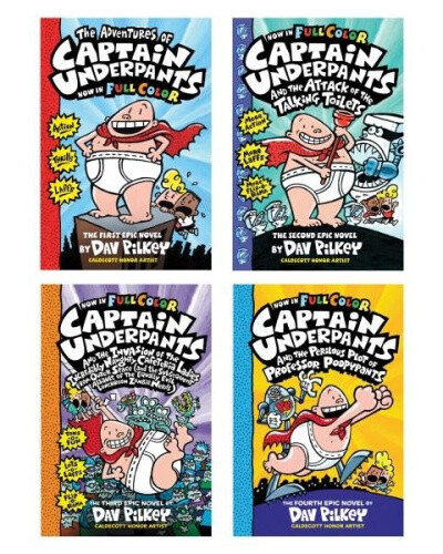 Captain Underpants Colour Editions 1-4 Boxed Set by Dav Pilkey NEUF | eBay