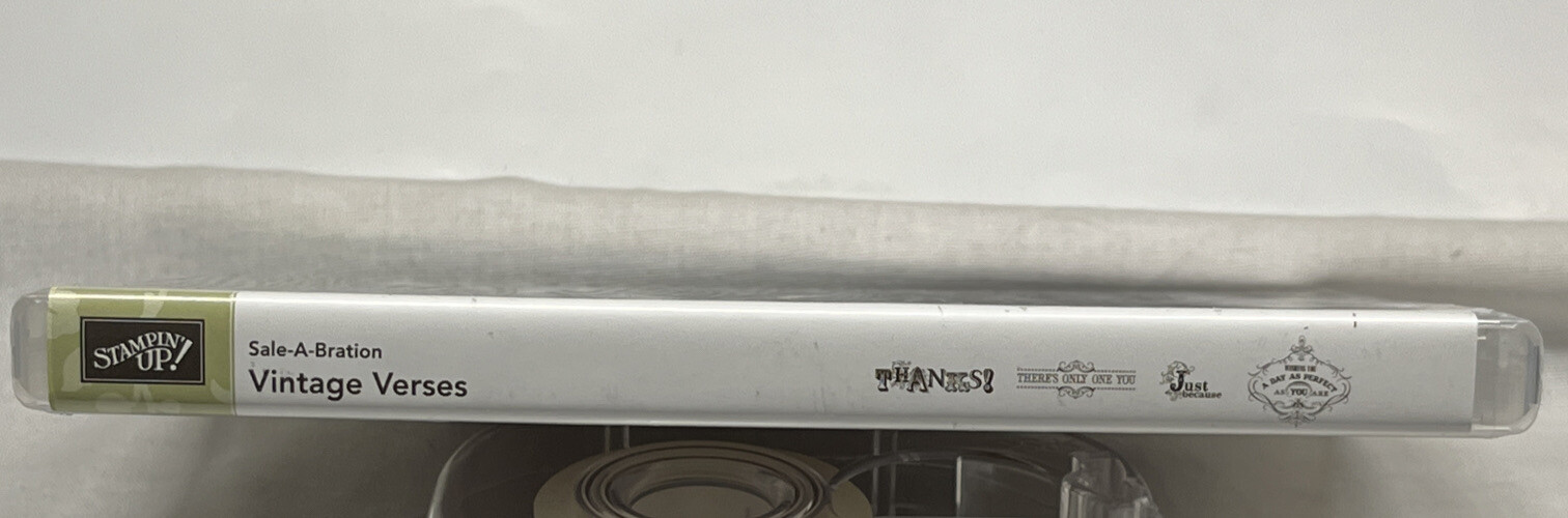 Stampin Up Vintage Verses Stamp Set Words and Phrases 4 Stamps | eBay