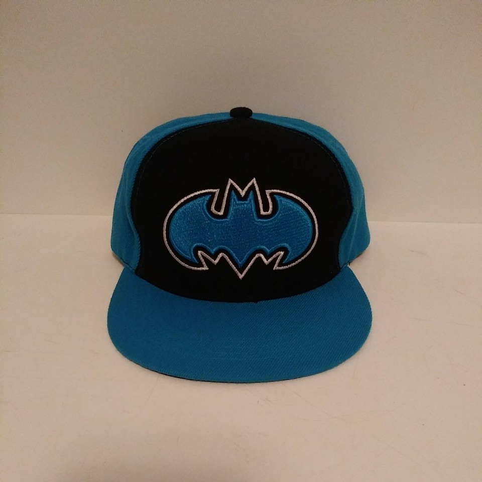 New Six Flags Batman Baseball Cap Bright Blue And Black adjustable | eBay
