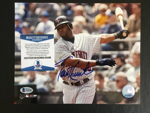 TORII HUNTER SIGNED 8x10 PHOTO AUTO MINNESOTA TWINS ANGELS TIGERS MLB ...