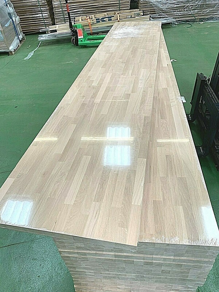Solid Oak Kitchen Worktop | Length 2M 3M 4M | Thick 27 & 40mm | CUT TO ...